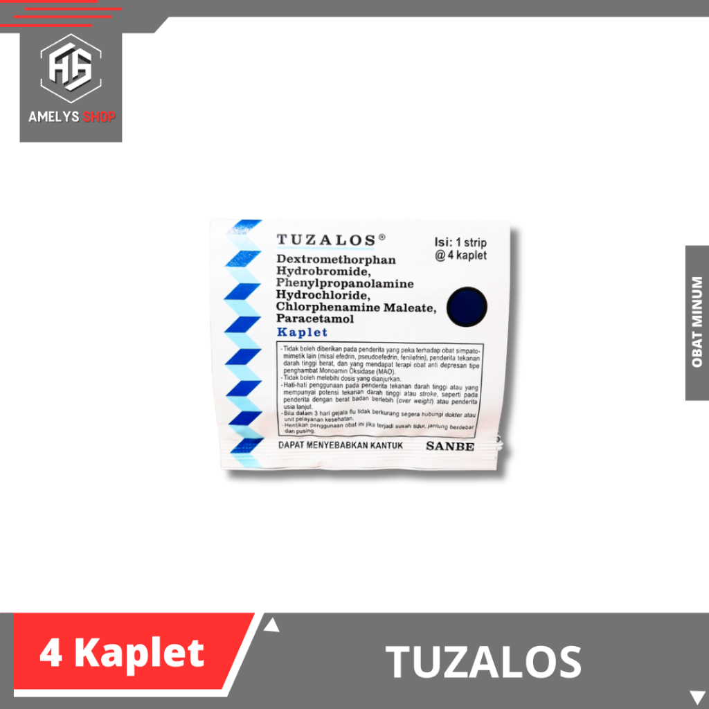 Jual Tuzalos 1 Strip isi 4 Kaplet | Shopee Indonesia