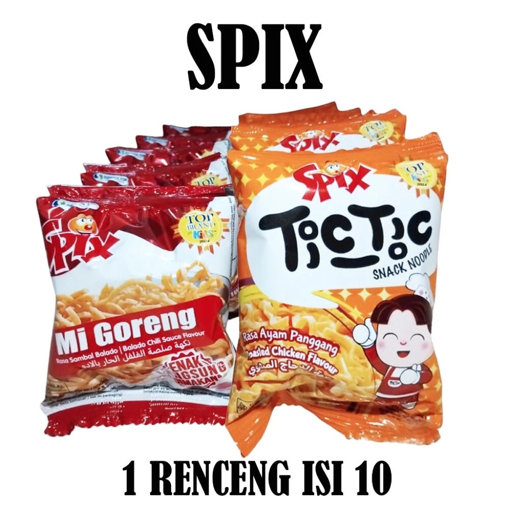 Jual Snack Jadul Spix Mie Goreng Rasa Balado spix tictic ayam panggang ...