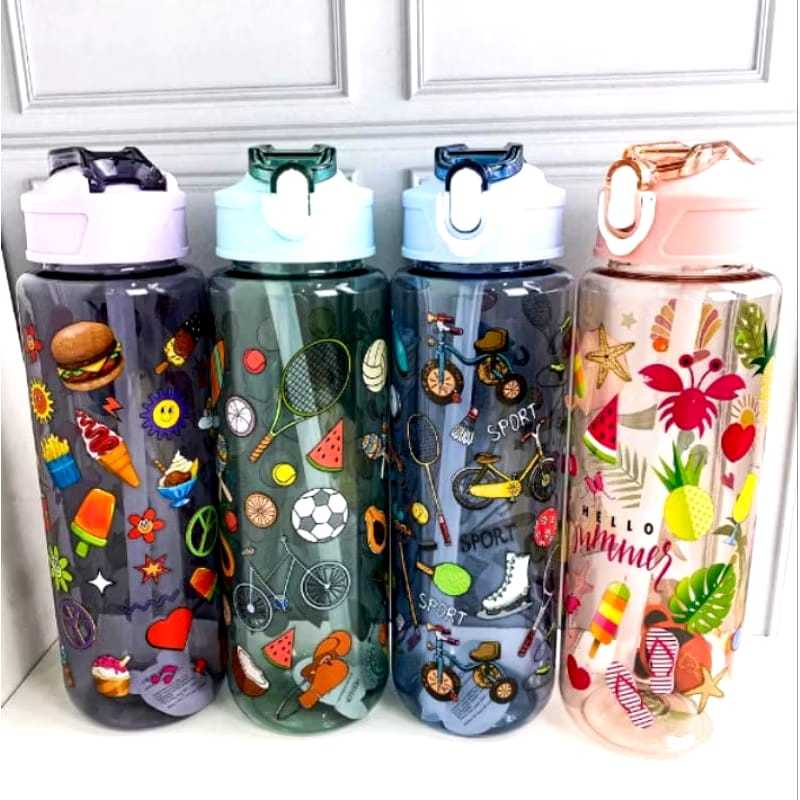 Jual BOTOL MINUM HX 3263 HX3263 GIRLY BENING PORTABLE KAPASITAS 1 LITER ...
