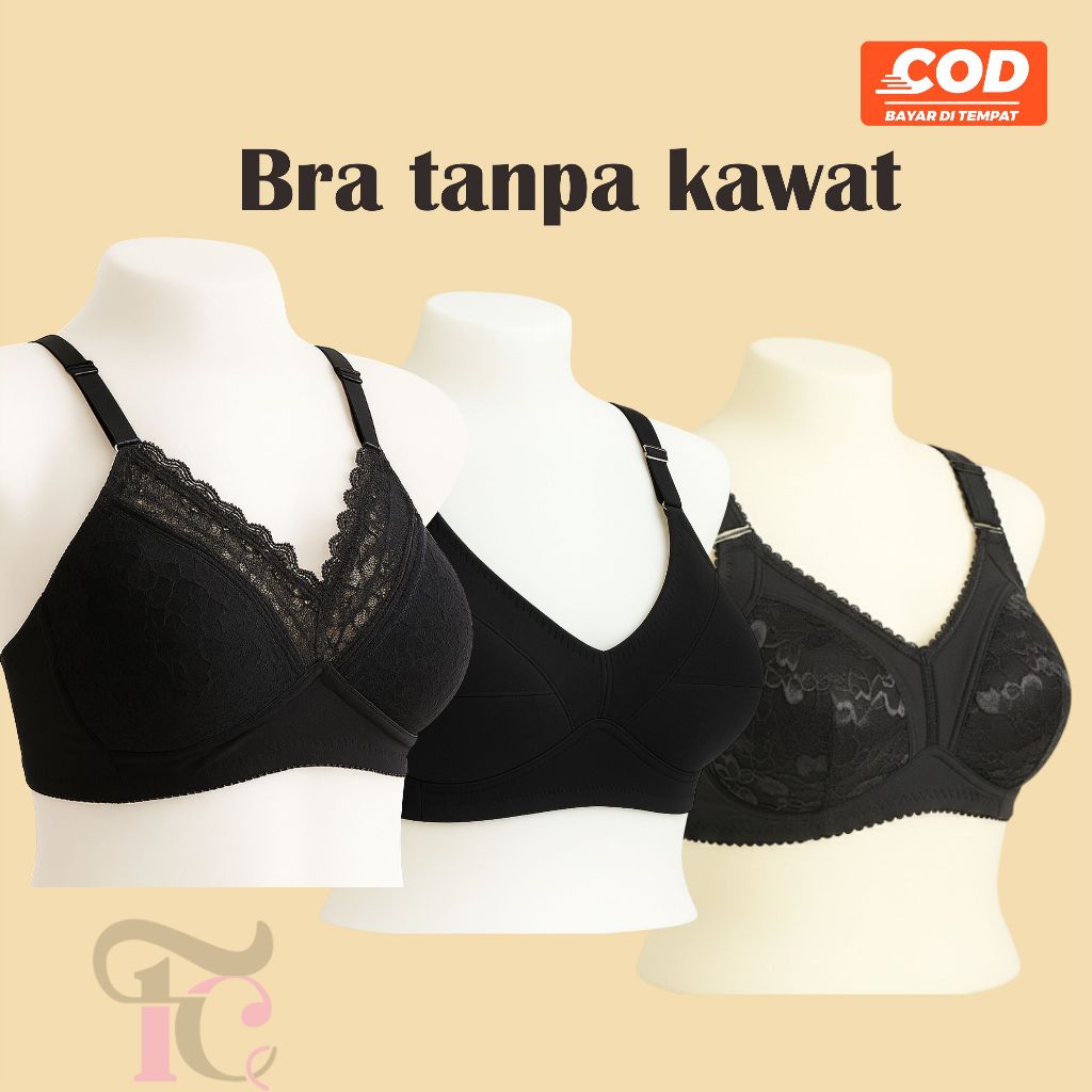 Jual Bra pakaian dalam wanita bh tanpa kawat dengan busa tipis warna ...