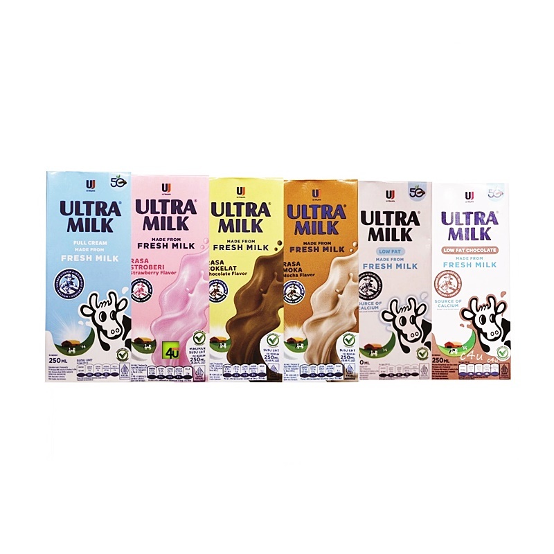 Jual Ultra Jaya - Susu UHT Reguler & Low Fat - 250 ml | Shopee Indonesia