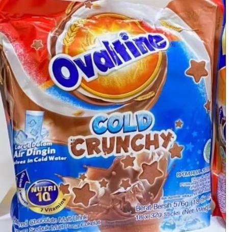 Jual OVALTINE COLD CRUNCHY ICED CHOCO 18STIK MINUMAN SEREAL ICE COKLAT ...