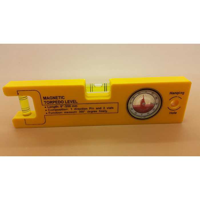Jual Waterpass / Magnetic Torpedo Level with magnet + busur derajat ...