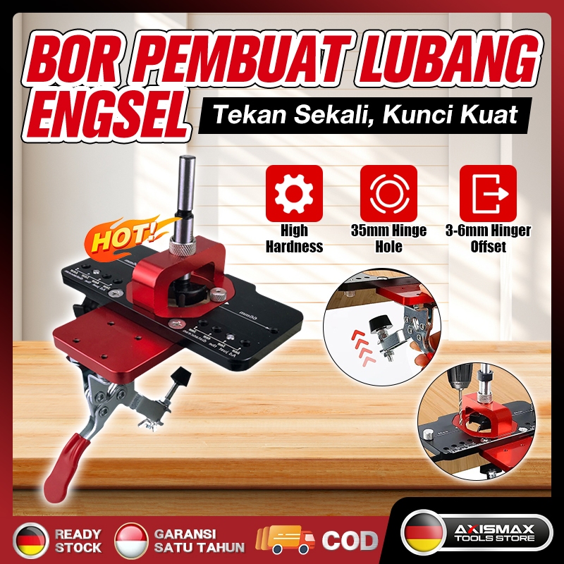 Jual 35mm Penanda Mata Bor Engsel Sendok Set Hinge Hole Drill Bor ...