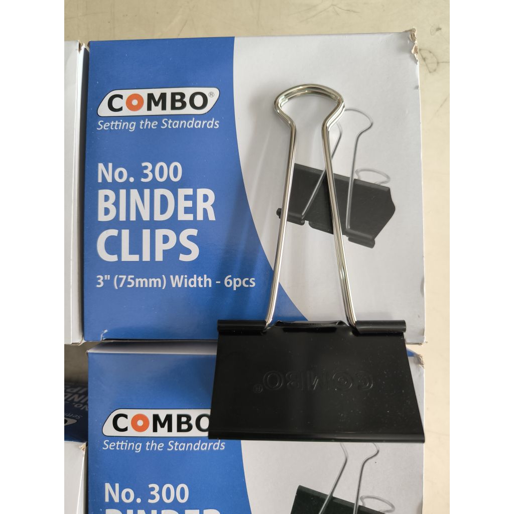 Jual Binder klip Combo No 300/Penjepit kertas/Binder Clip jumbo ...