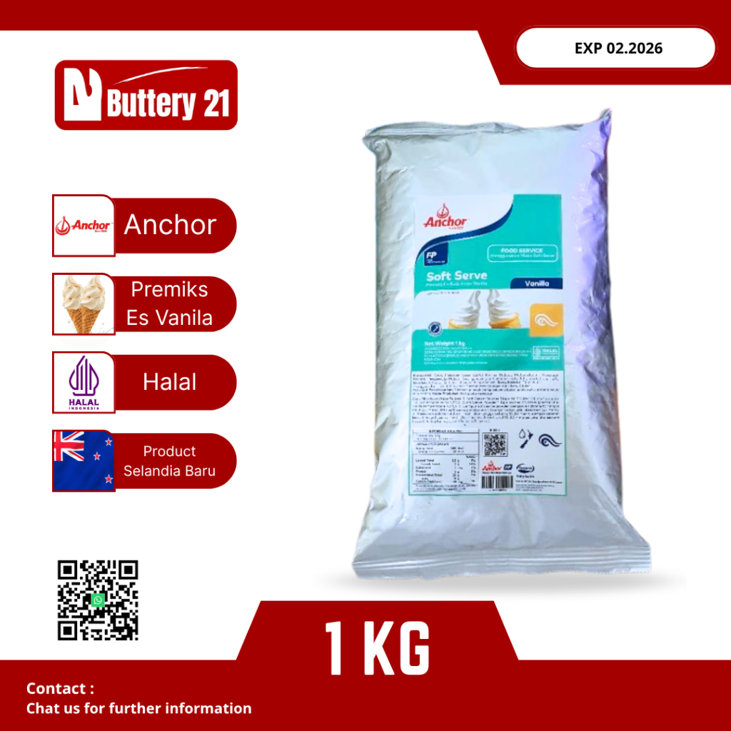 Jual ANCHOR SOFT SERVE 1 KG/BUBUK ES ANCHOR/FOOD SERVICE/PREMIKS ES ...