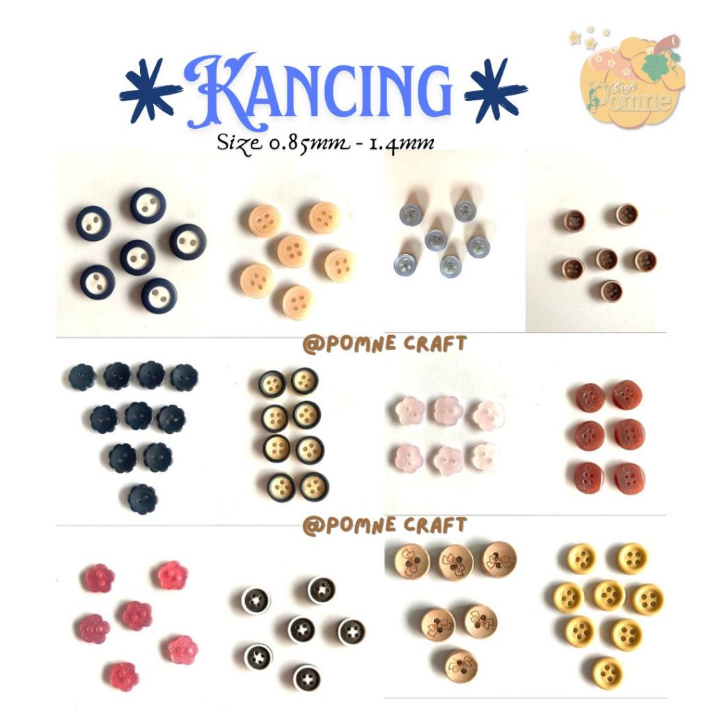 Jual Kancing - Kancing Beragam Ukuran dan Bentuk | Shopee Indonesia