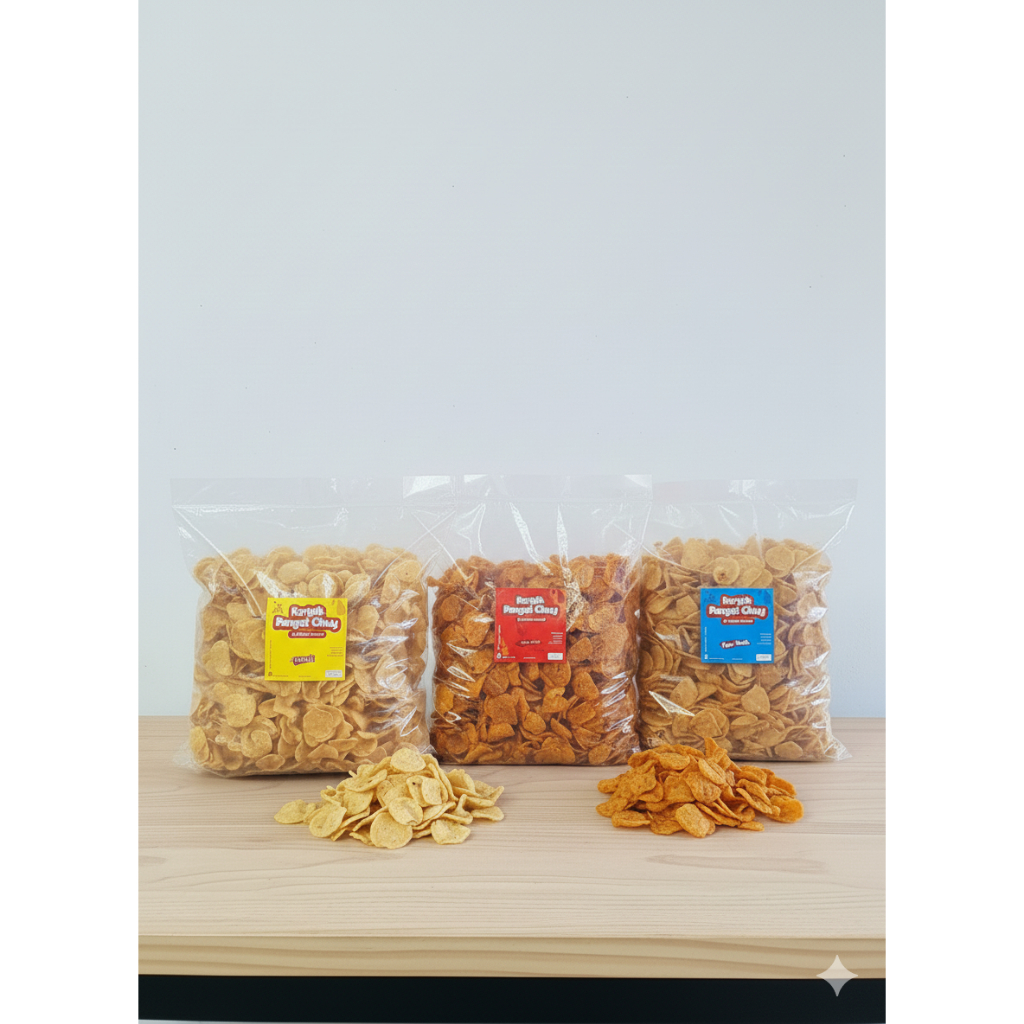 Jual Keripik Pangsit CIHUYY 1000GR 1KG Keripik Pangsit Bantal Serasa ...