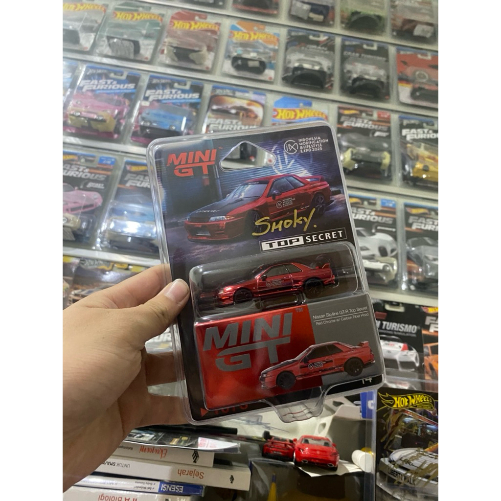 Jual Mini GT Nissan Skyline R32 Pearl Chrome TOP Secret IMX Exclusive ...