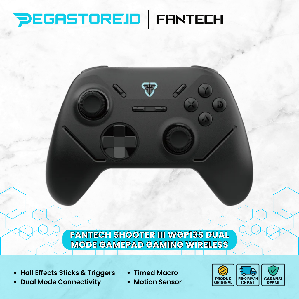 Jual Fantech Shooter III WGP13S Dual Mode Gamepad Gaming Wireless Black ...