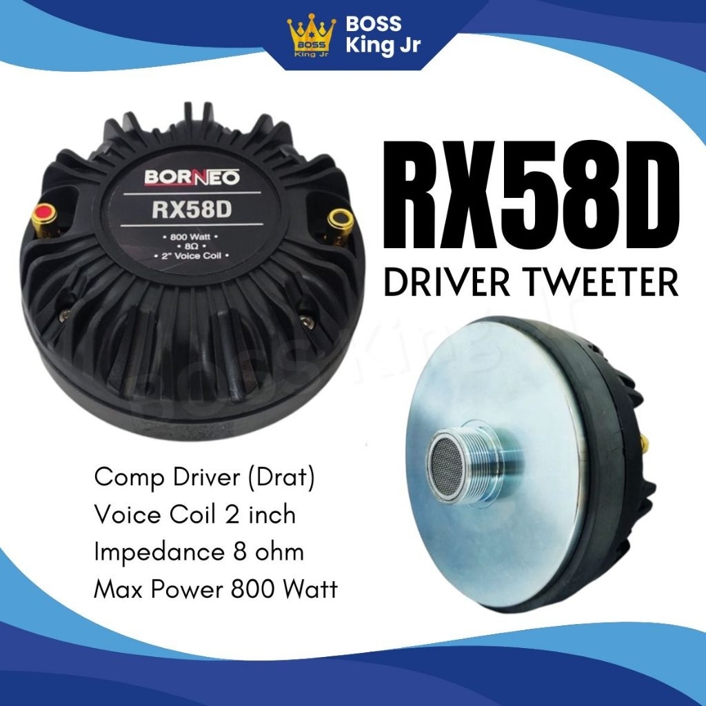 Jual DRIVER TWEETER (VC : 2" | 800w | 8ohm | Drat) - BORNEO RX58D ...