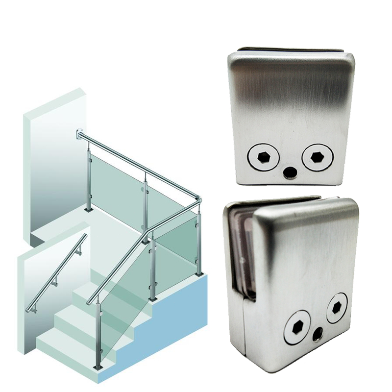 Jual Penjepit Kaca Stainless Steel Adjustable Glass Shelf Clamp Bracket ...