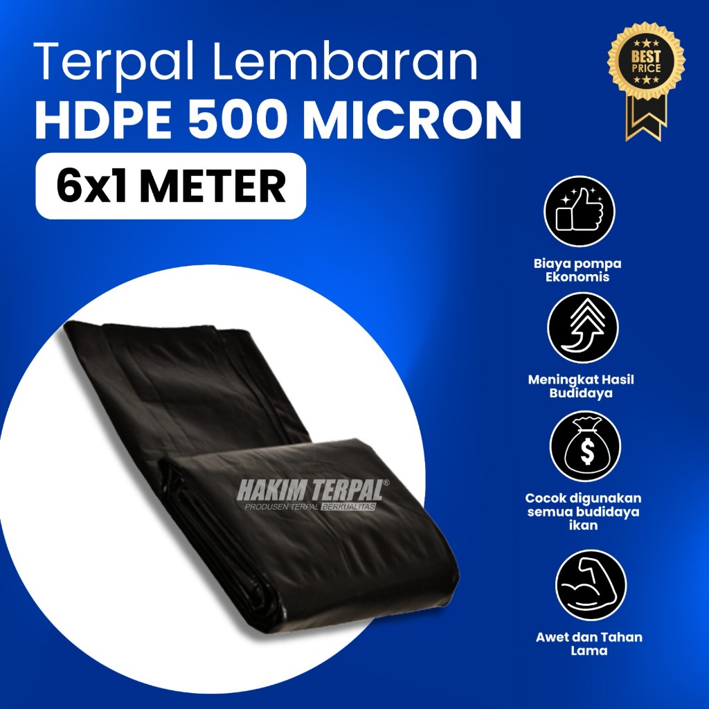 Jual Terpal Lembaran HDPE GEOMEMBRAN 500 Mikron 6m x 1m | Shopee Indonesia