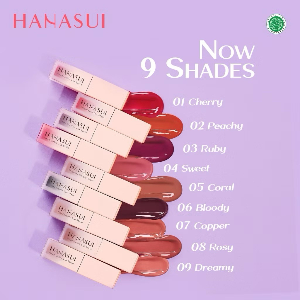 Jual PAKET USAHA 12 PCS (1 LUSIN) HANASUI TINTDORABLE LIP STAIN LIP ...