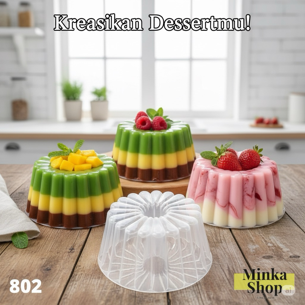 Jual Loyang Pudding Cetakan Agar Agar Polkadot KEcil 802 Diameter 16 cm ...