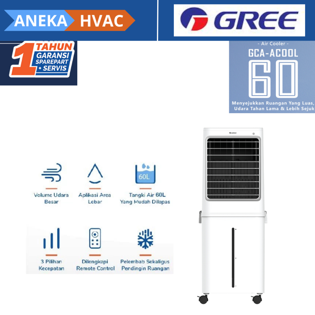 Jual GREE - GCA - ACOOL 60 | AIR COOLER | Shopee Indonesia