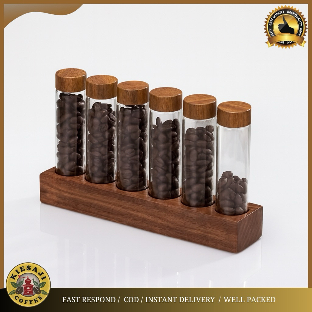 Jual Toples Tester Sample Kopi Kaca Penyimpanan Makanan Tutup Plastik ...
