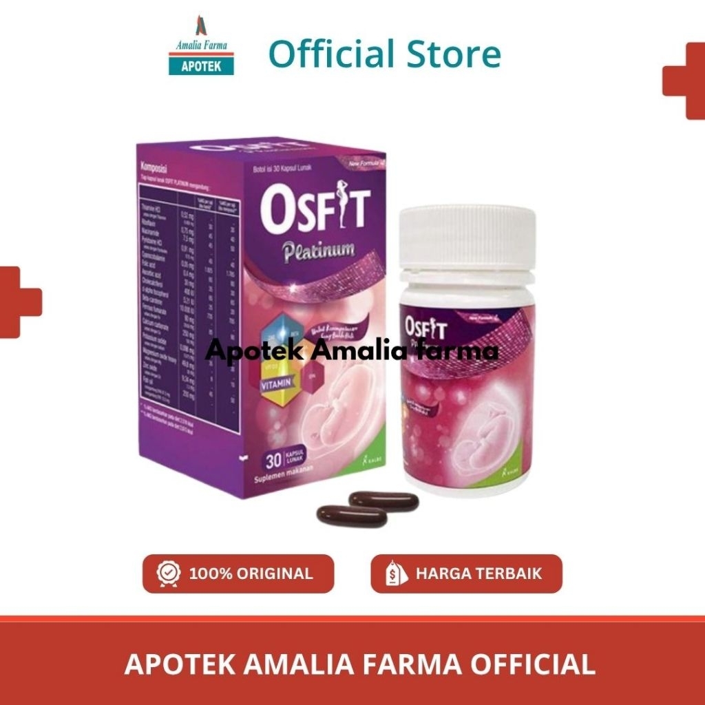 Jual OSFIT PLATINUM /BOTOL ISI 30 CAPSUL | Shopee Indonesia
