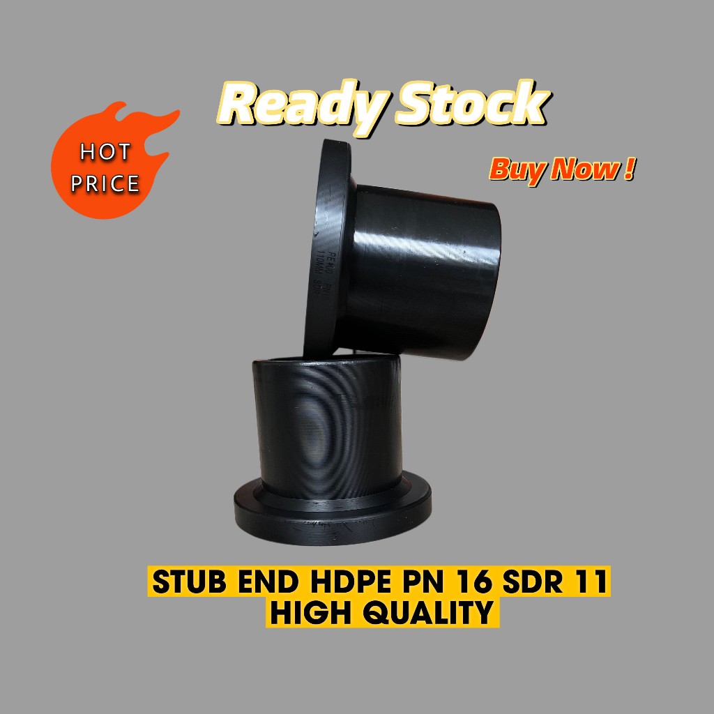 Jual butt fusion stub end hdpe 160 mm / 6 inch pn 16 sdr 11 High ...