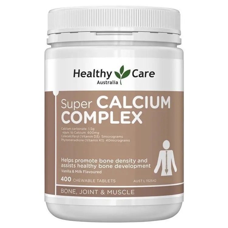 Jual Healthy Care Super Calcium Complex 400 Chewable Tablets | Shopee ...