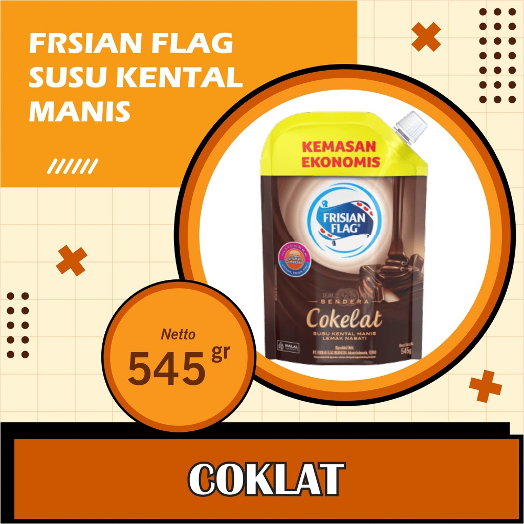 Jual Frisian Flag Susu Kental Manis SKM Bendera Pouch 545g | Shopee ...