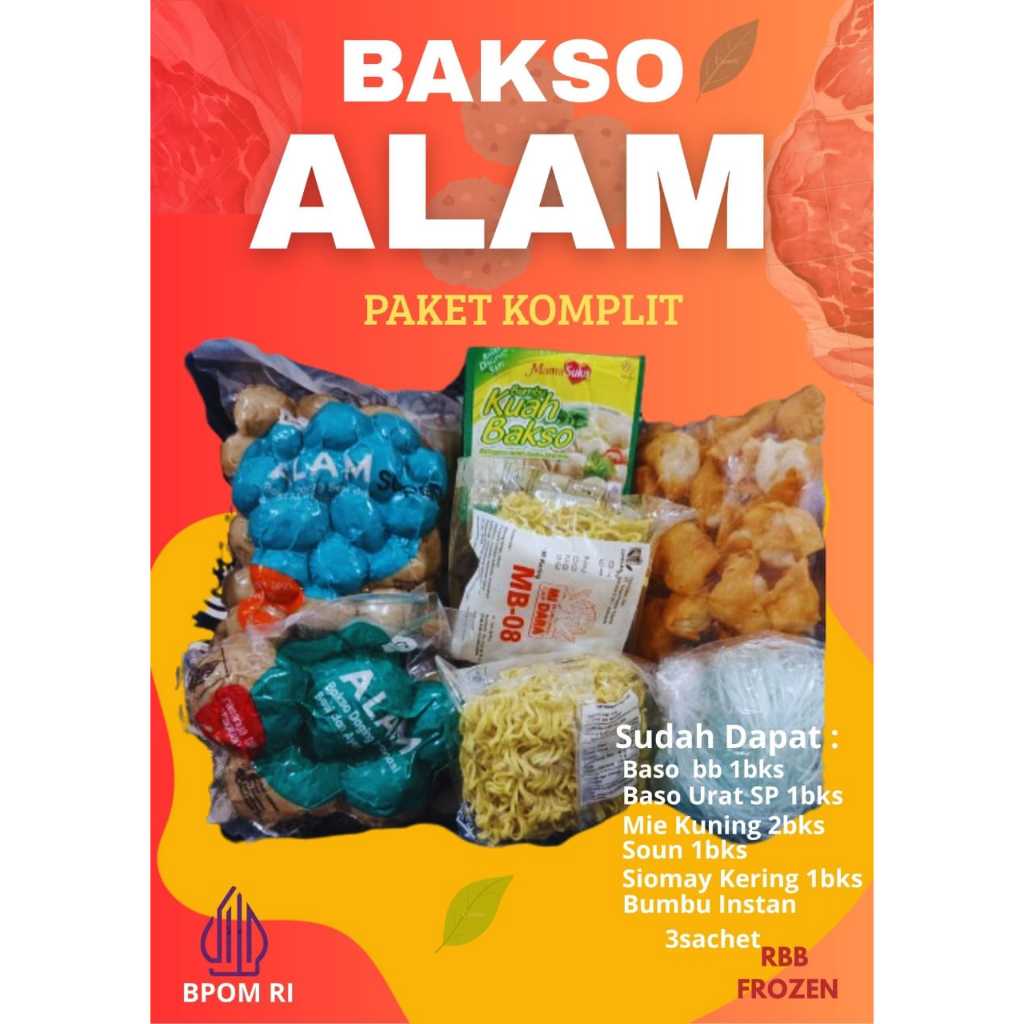 Jual Rajanyabasobandung - Baso Alam Super Bandung Halal | Paket 50 ...