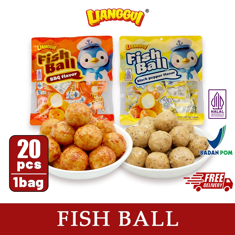 Jual YUMMY! Lianggui - Fish Ball Halal Seafood Cemilan Meal Replacement ...