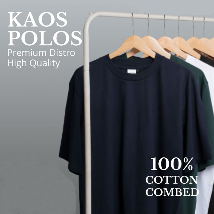 Jual XOS - Kaos Polos Cotton Combes 20s Premium High Quality | Shopee ...