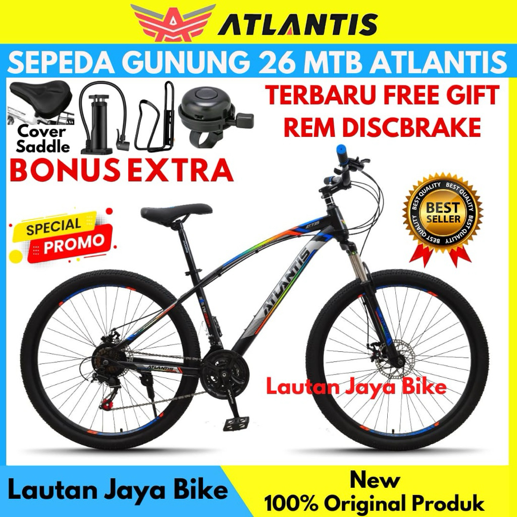Jual Sepeda Gunung MTB 26 Atlantis Sporty Rem Discbrake New | Shopee ...