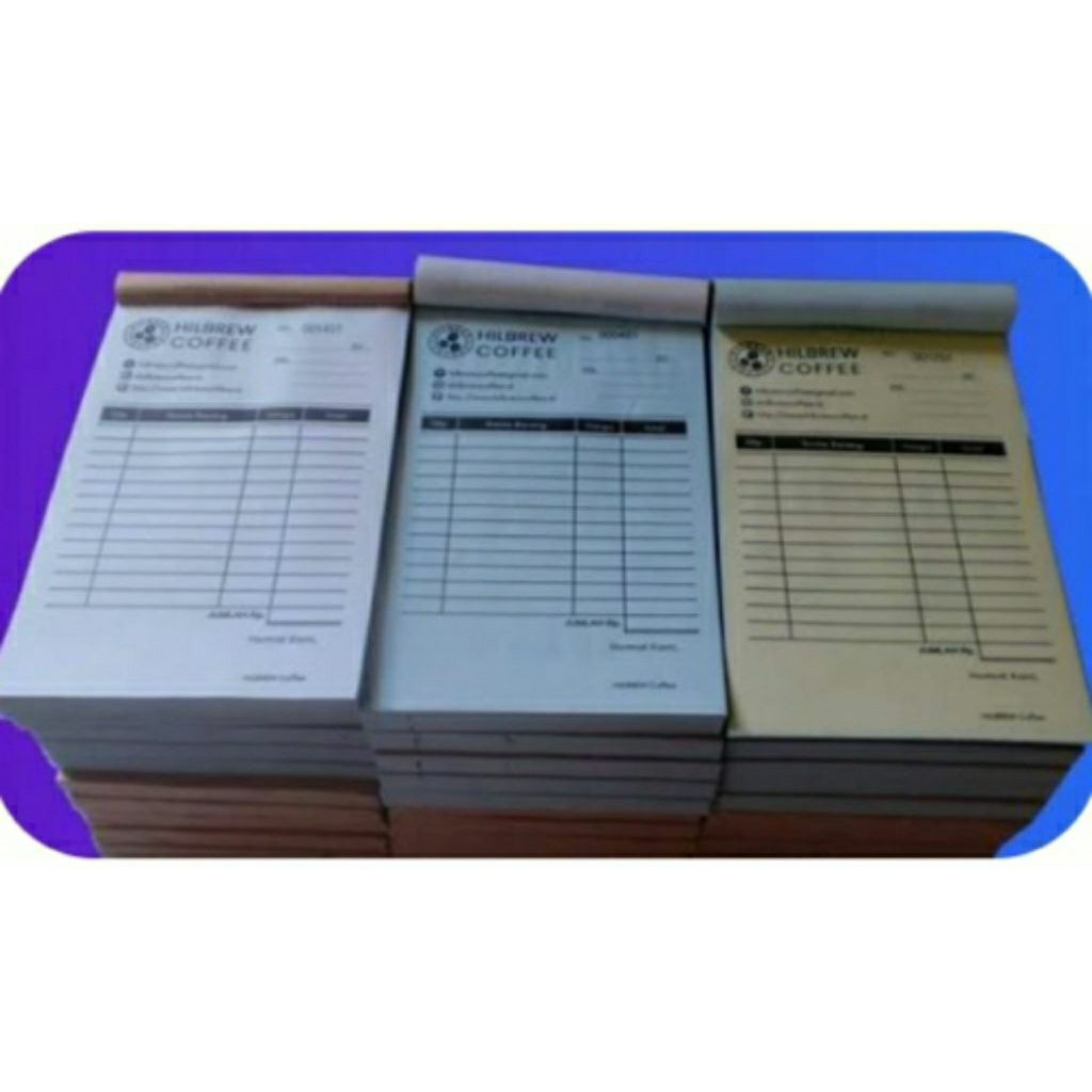 Jual paket cetak faktur bon Nota desain standar | Shopee Indonesia