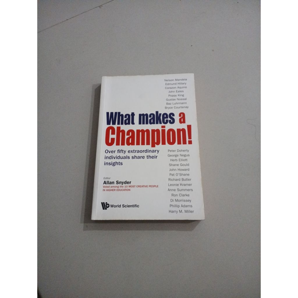Jual Buku what makes a champion-allan snyder | Shopee Indonesia