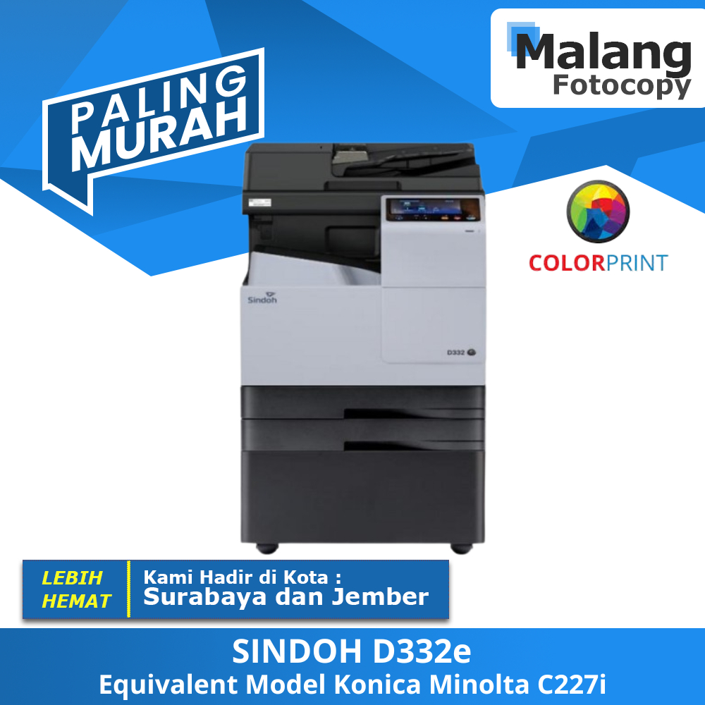 Jual Mesin Fotocopy Warna New Colour Machine Sindoh D332 | equivalent ...