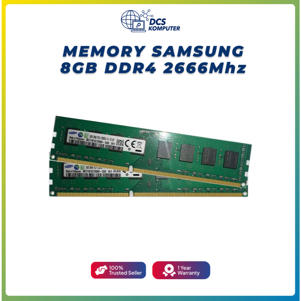 Jual RAM Samsung DDR4 8GB 2666MHz Original PC Desktop – Memory Dual ...