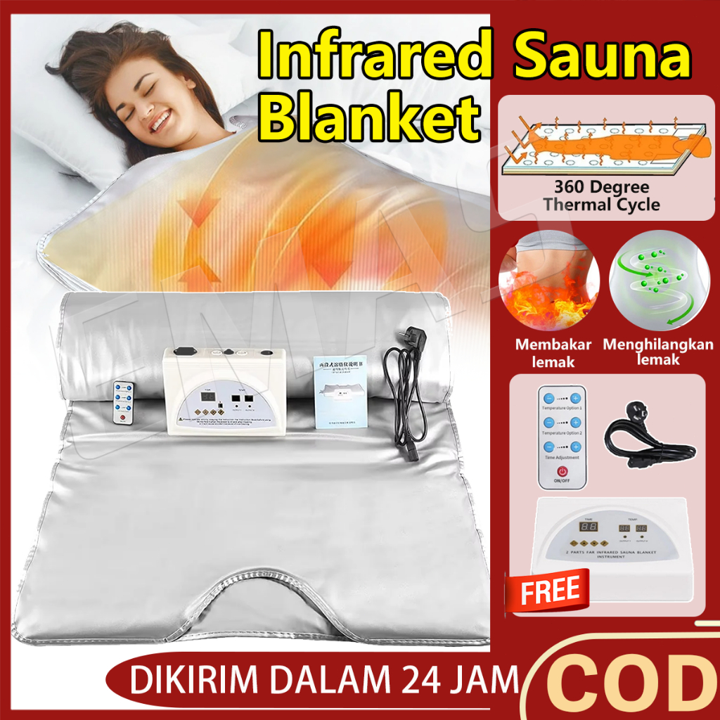 Jual Sauna Blanket 550w/650w Slimming Body Selimut Sauna Pengurus Buang ...