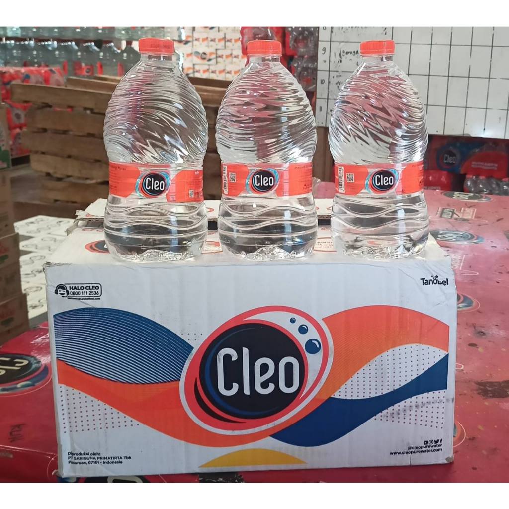 Jual Cleo Air Murni Botol 1L Praktis ISI 12 botol | Shopee Indonesia