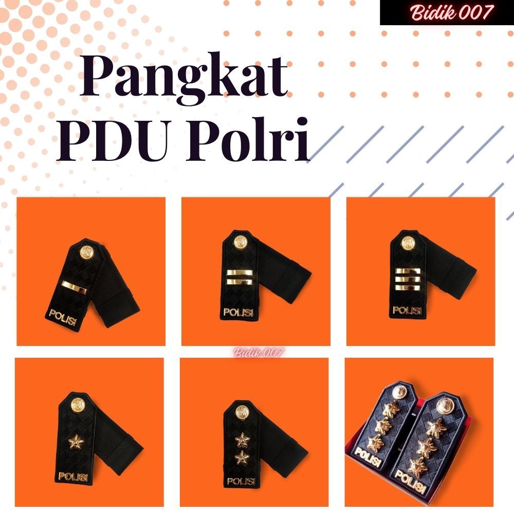 Jual PANGKAT PDU PERWIRA POLRI LIS BORDIR - IPDA, IPTU, AKP, KOMPOL ...