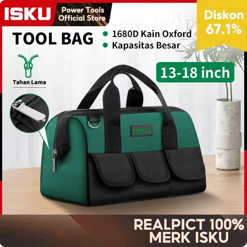 Jual ISKU Tool Bags Tas Perkakas 13/16/18 inch Bahan Kain Oxford ...
