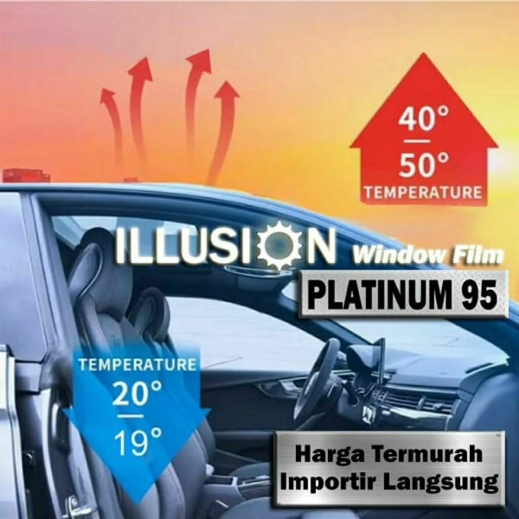 Jual Kaca Film ILLUSION Platinum 95 Solar Window Film Mobil Gedung ...