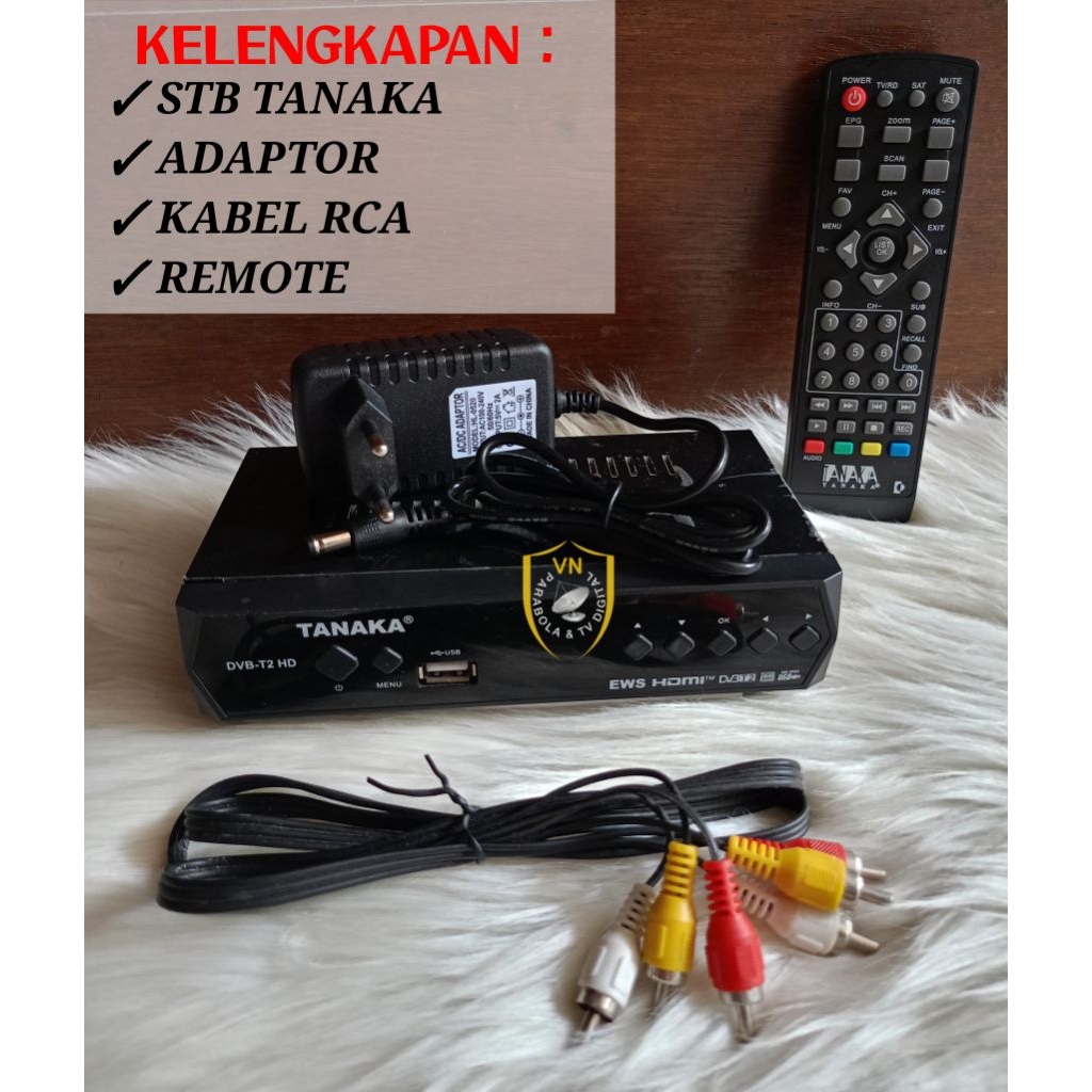 Jual SECOND SET TOP BOX STB TANAKA DVBT2 NYALA NORMAL | Shopee Indonesia