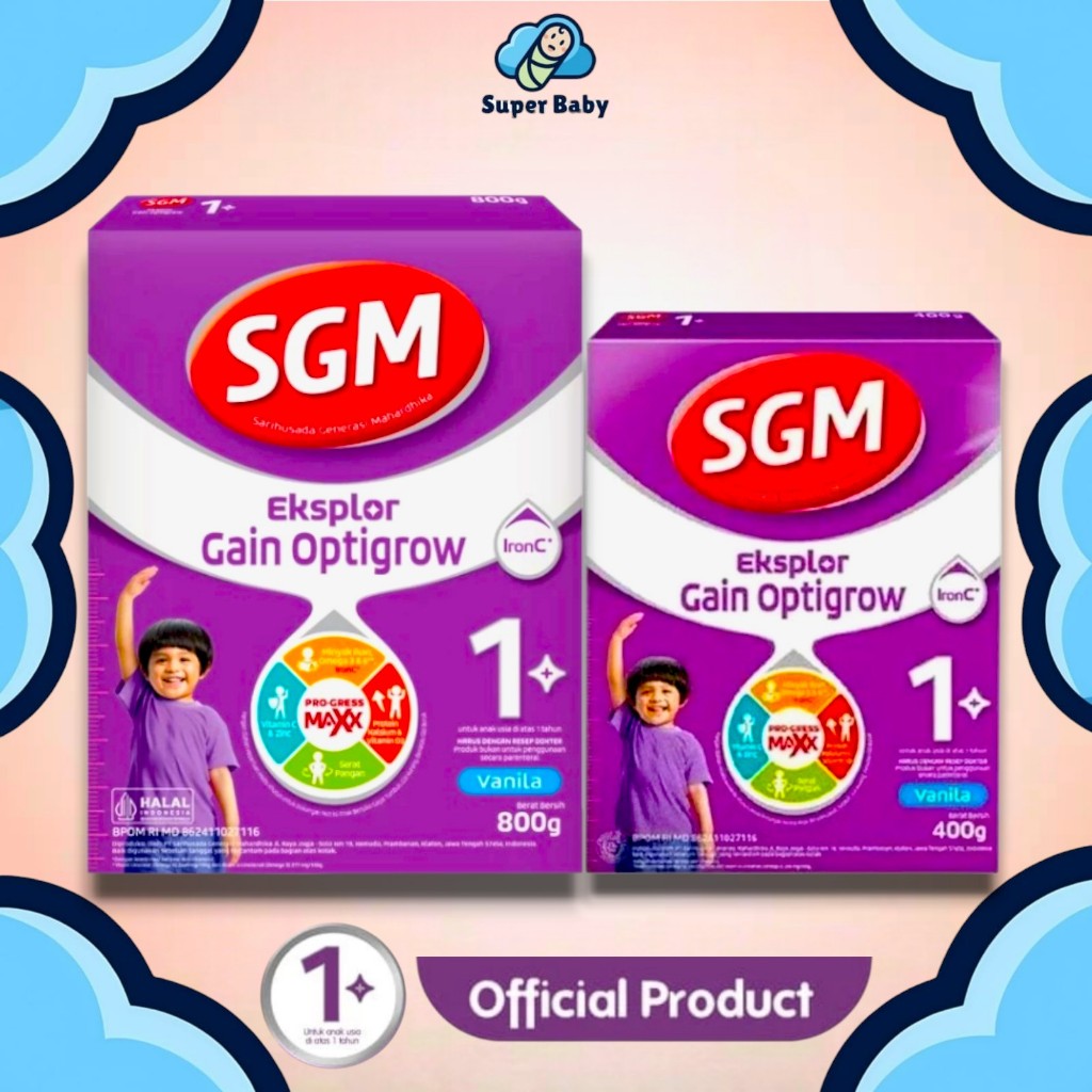 Jual SUSU PERTUMBUHAN SGM EKSPLOR GAIN OPTIGROW 1+ UNGU RASA VANILA ...
