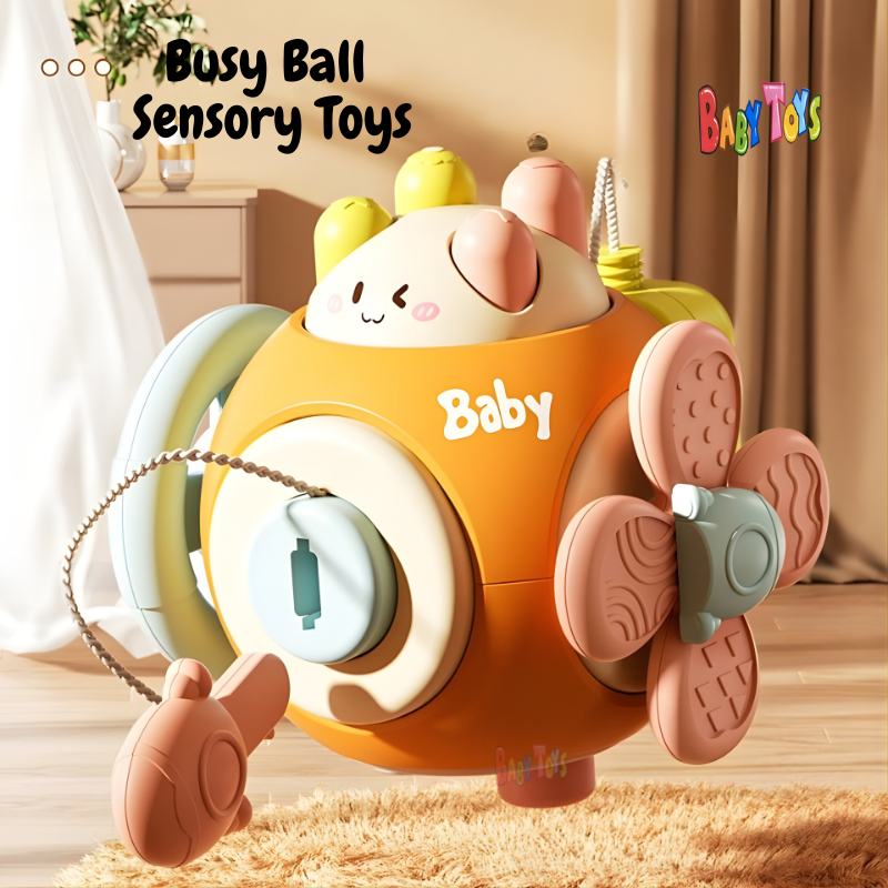 Jual BabyToys Mainan Sensorik Bayi Montessori Busy Ball Sensory ...