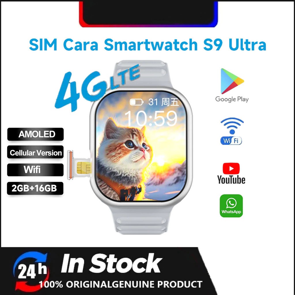 Jual Jam tangan pintar S9 Ultra Pro Sim Card Support 4G/5G Smartwatch ...