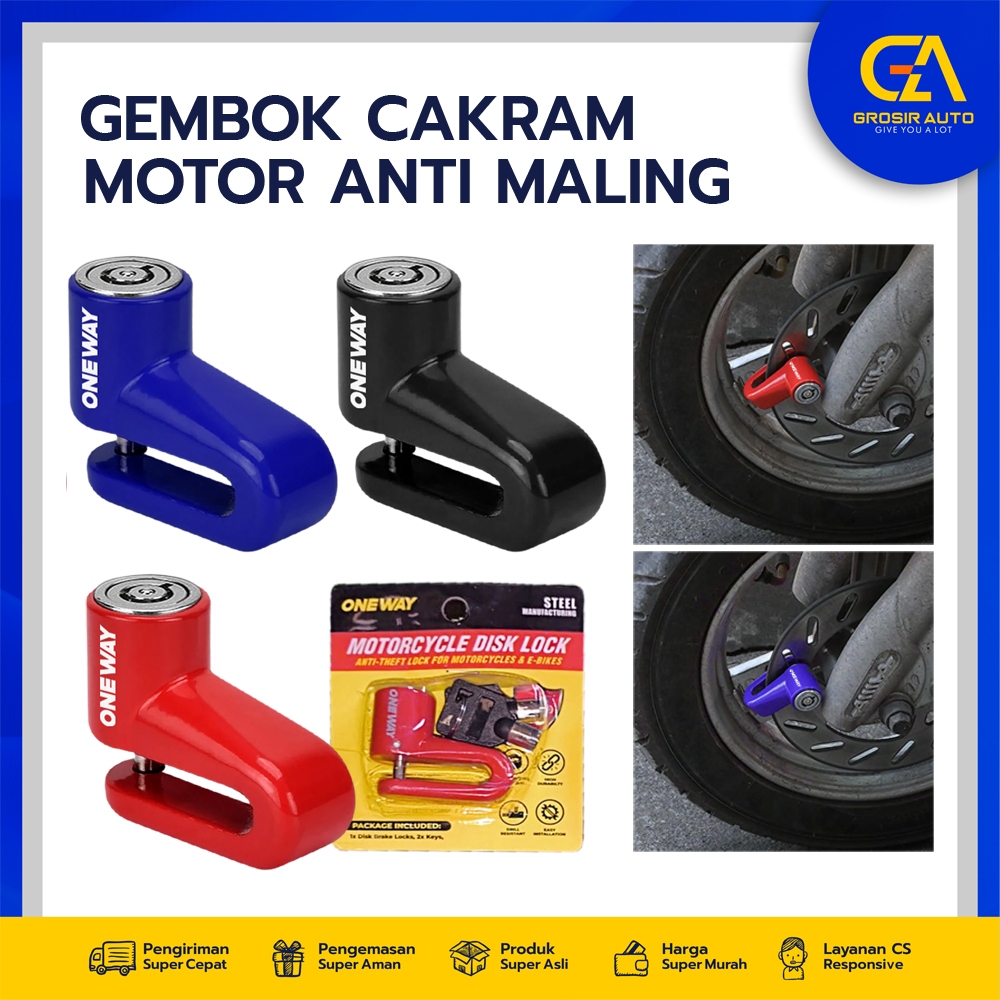 Jual Grosir Auto Gembok Cakram Motor Kuat Anti Maling Gembok Disk Lock ...