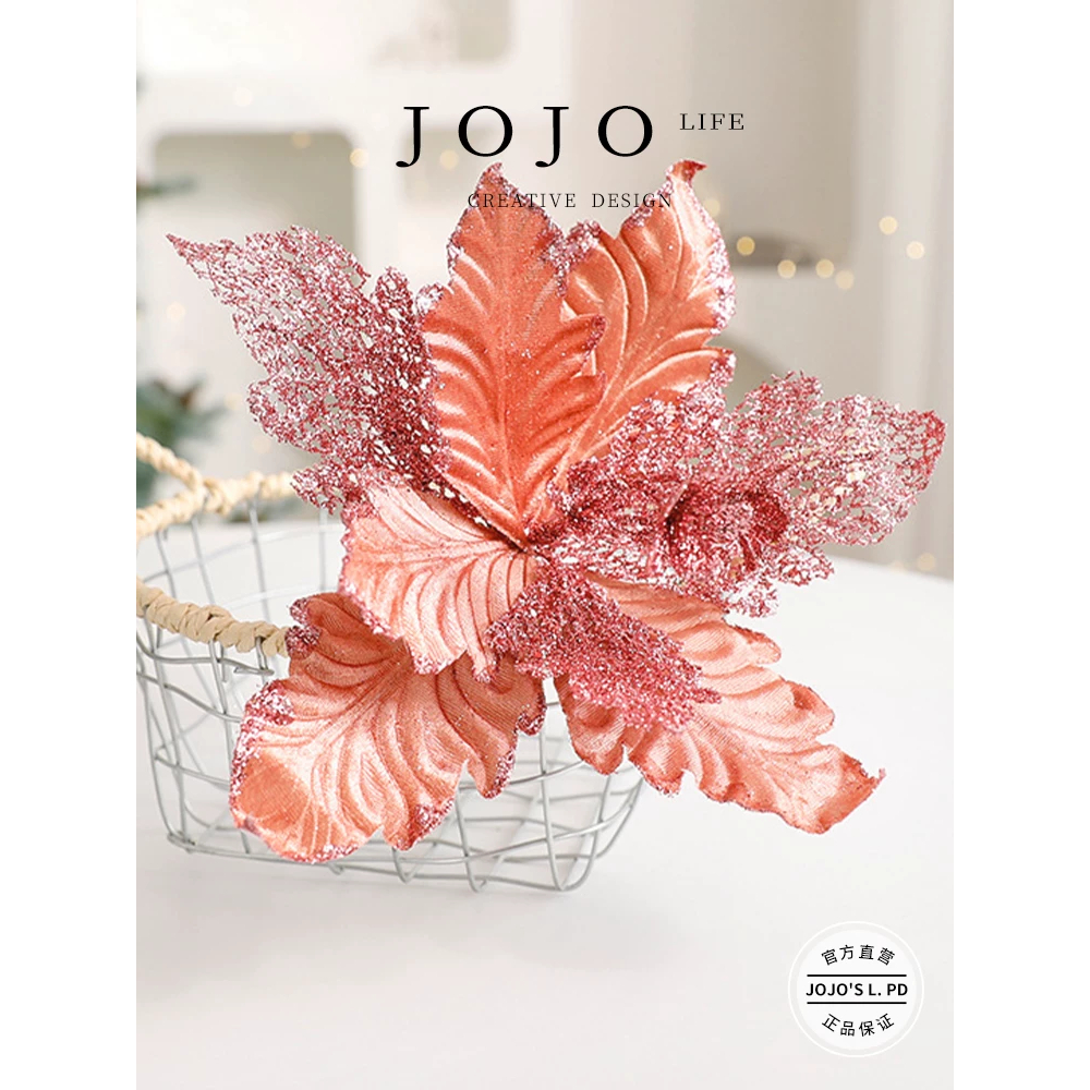 Jual Bunga natal hiasan bunga pohon natal warna hiasan pohon natal ...