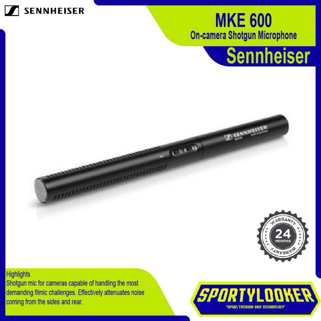 Jual Sennheiser MKE 600 / MKE600 Shotgun Microphone | Shopee Indonesia