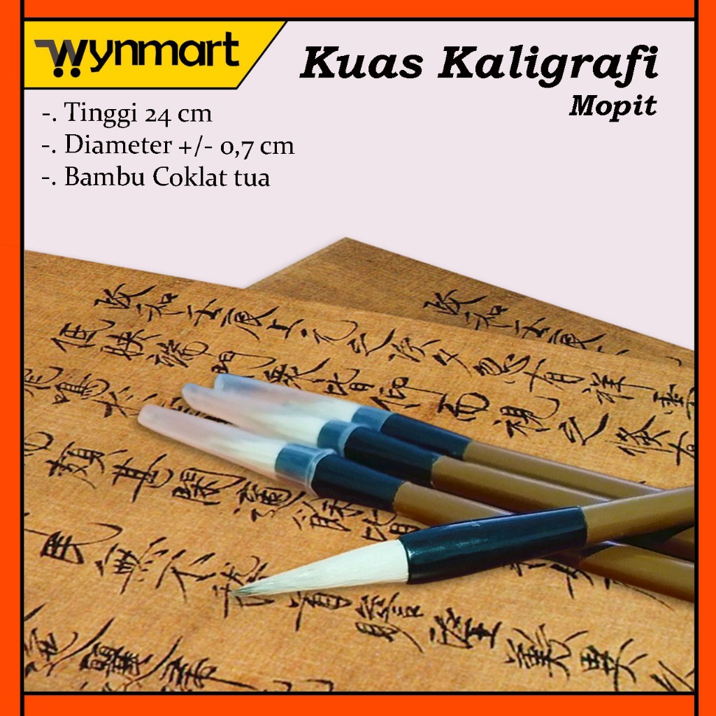 Jual Kuas Kaligrafi China / Kuas Tinta / Maobi China / Mopit Bambu ...