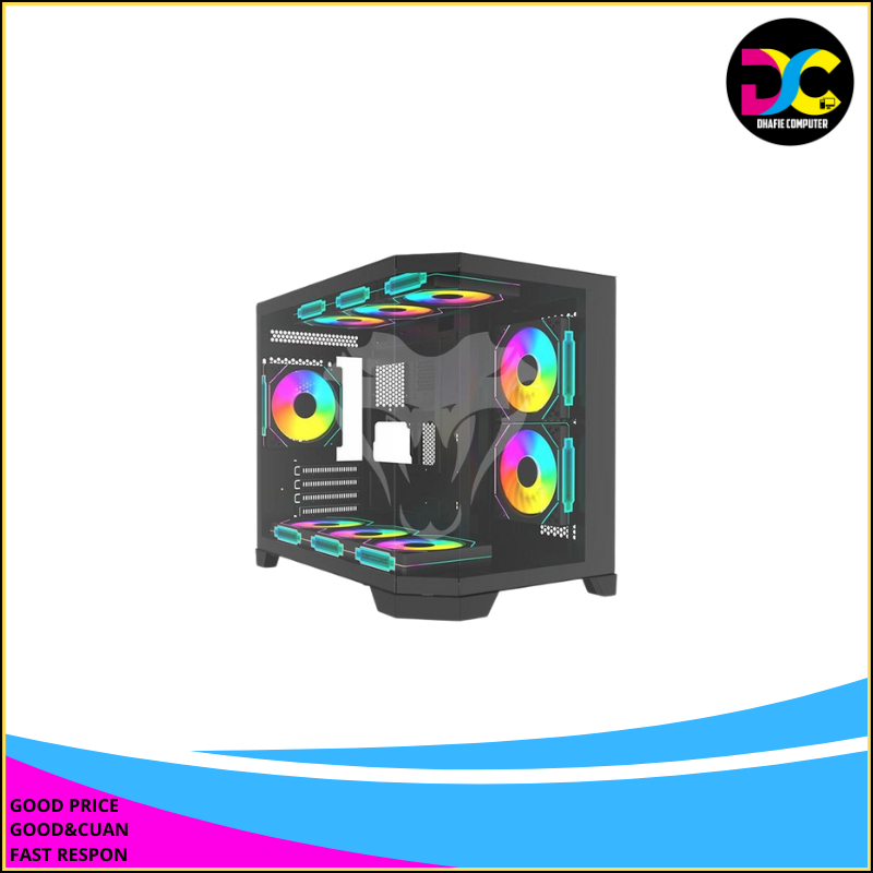 Jual VenomRX Casing PC Titan 3D Pro Black M-ATX | Shopee Indonesia