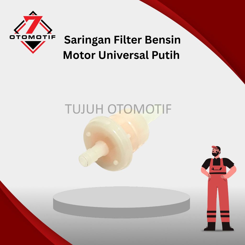 Jual Saringan Filter Bensin Motor Universal Putih Susu | Shopee Indonesia