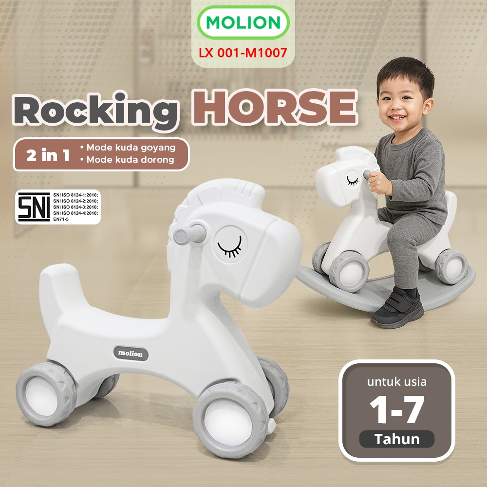 Jual MOLION Kuda-Kudaan Anak HDPE Kuda Goyang Plastik Edukatif 1-6 ...