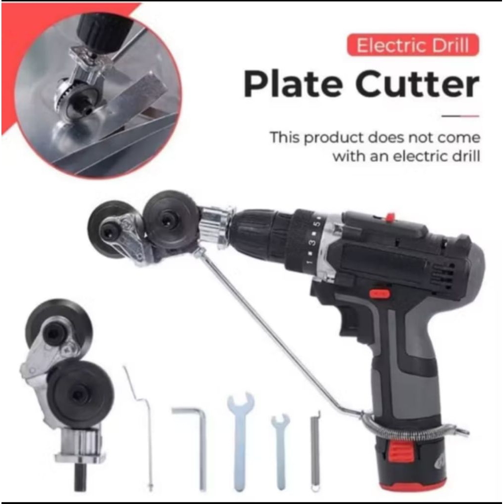 Jual Adaptor Bor Pemotong Seng Dengan Bor Plate Cutter Gunting Plat ...